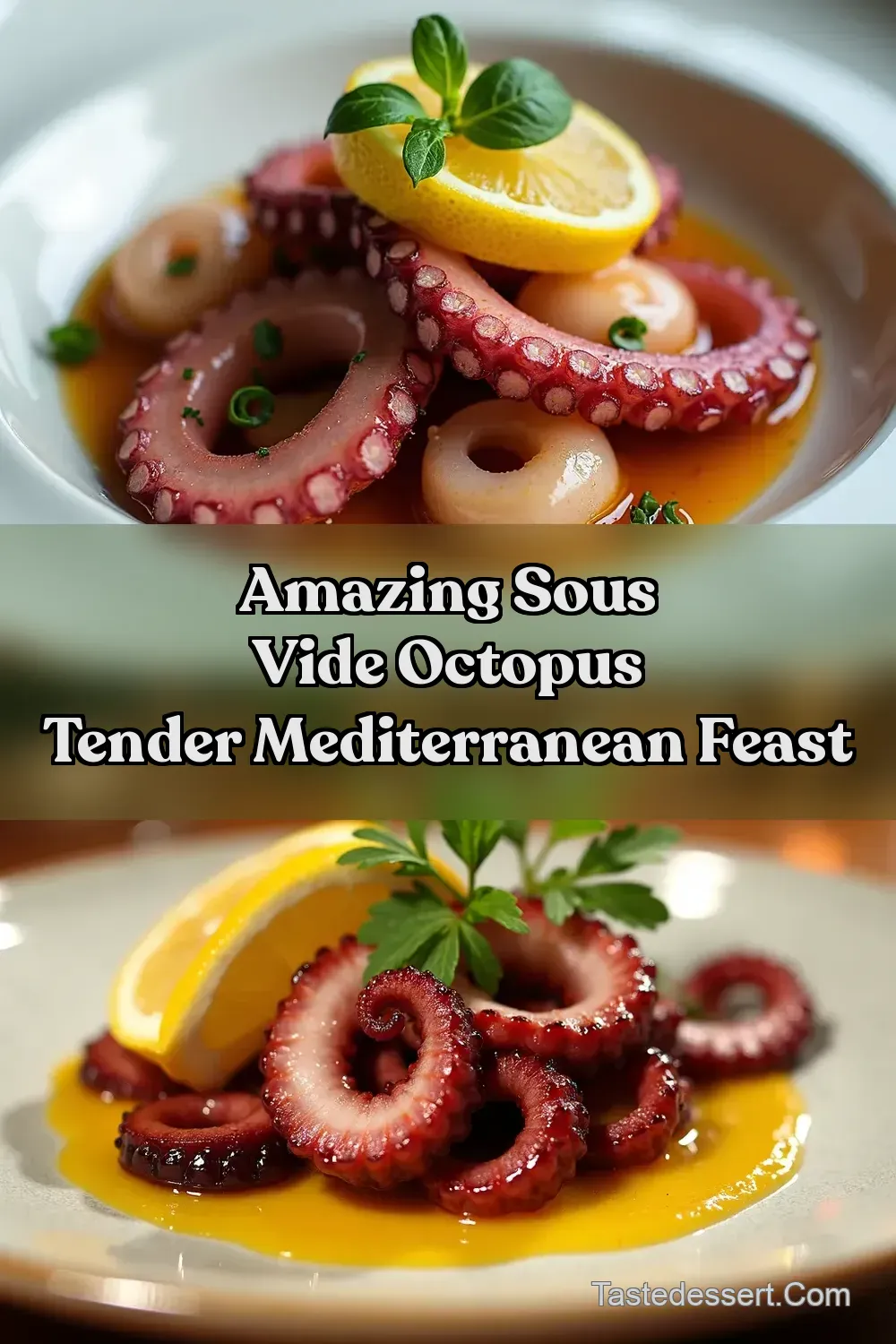Silky Sous Vide Octopus Charred Lemon Perfection - Taste…