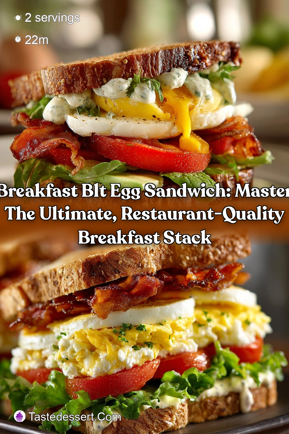 Breakfast BLT Egg Sandwich: The Ultimate Stack with…