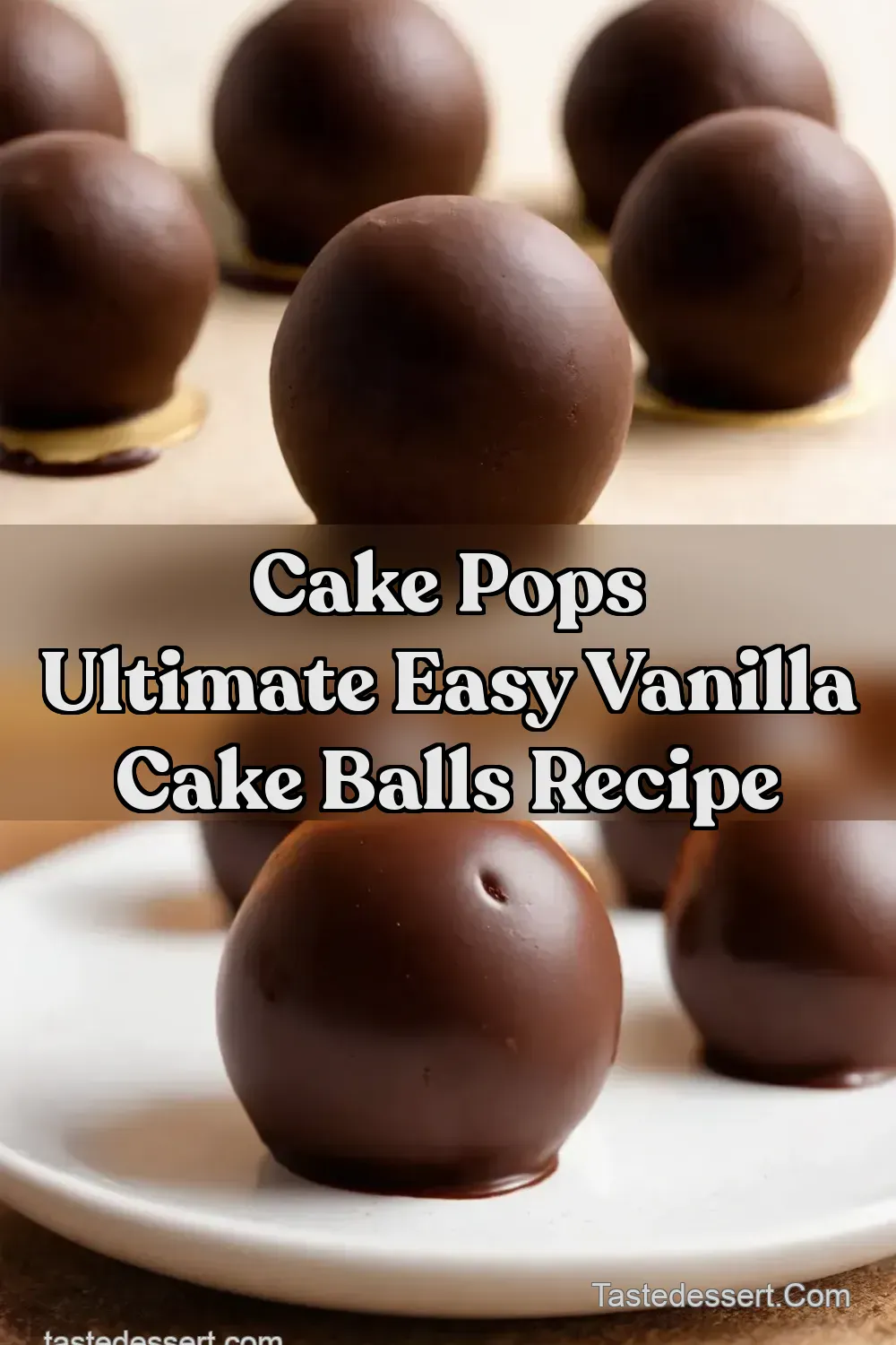 Cake Balls Recipe Easy Vanilla Bliss Dipped in Chocolate