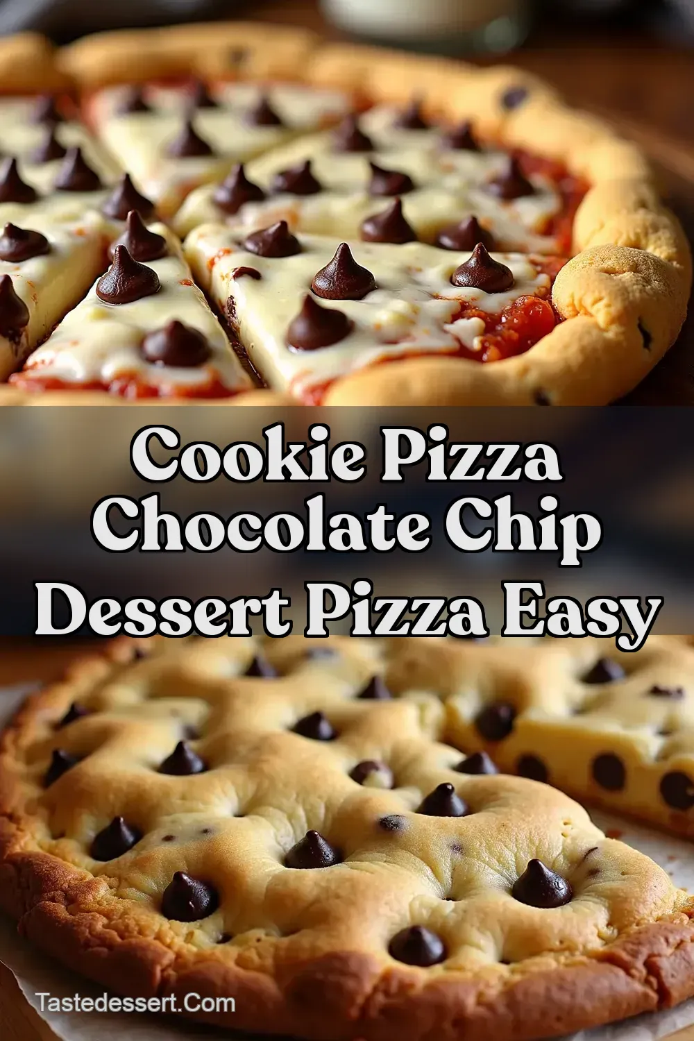 Giant Cookie Pizza Recipe Easy Chocolate Chip Dessert