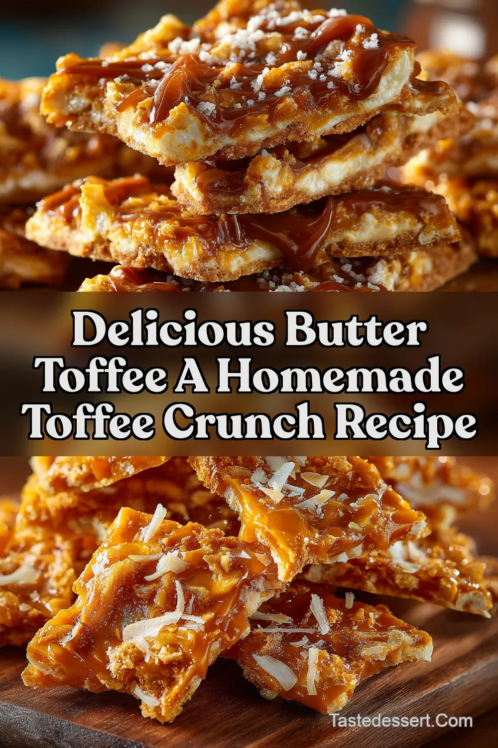 Golden Homemade Toffee Crunch My Easy Recipe - Taste Dessert