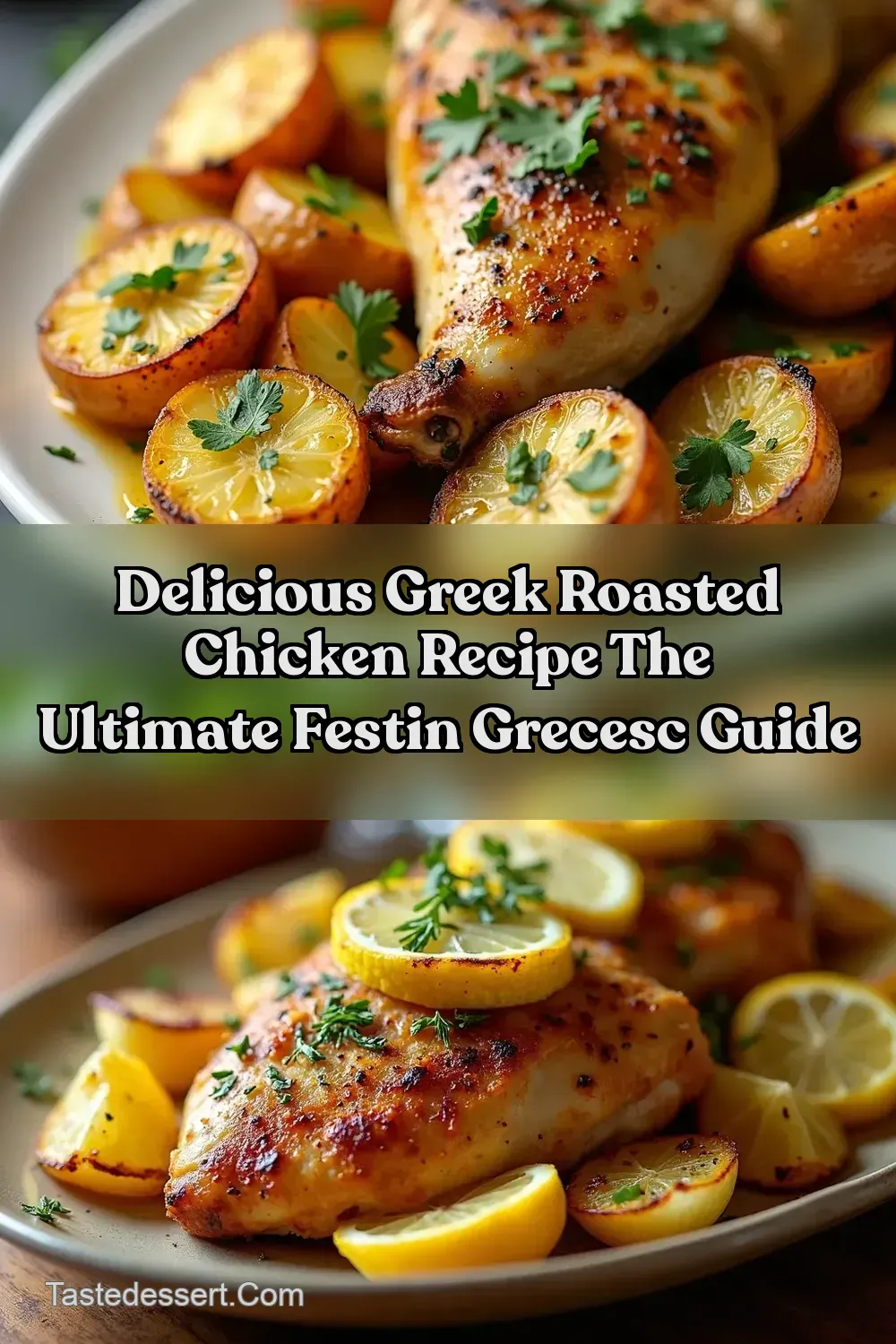 Festin grecesc Greek Roasted Chicken Lemon Potatoes - Taste…