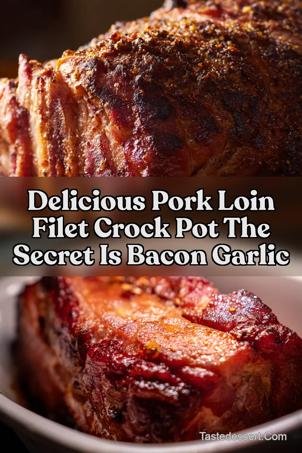 Slow Cooker Bacon Garlic Pork Easiest Sunday Roast Ever