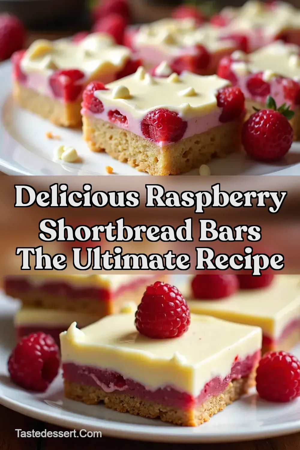 Raspberry White Chocolate Shortbread Bars Easy Bliss