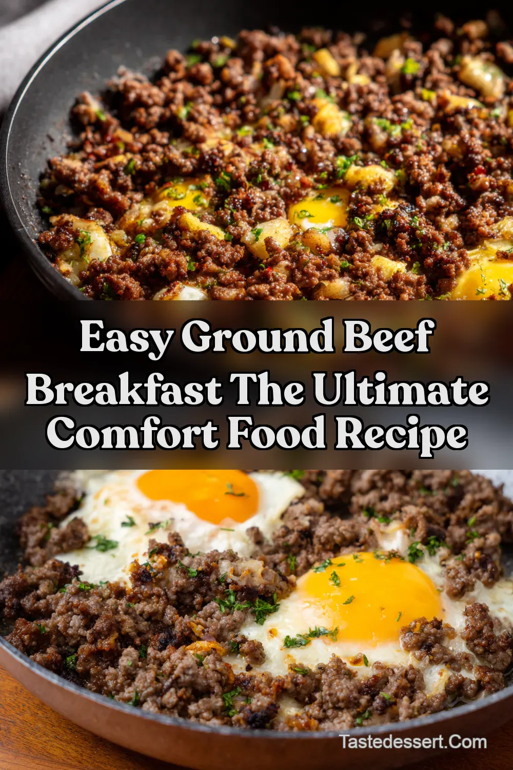 Ground Beef Eggs Skillet OnePan Breakfast Bliss - Taste…