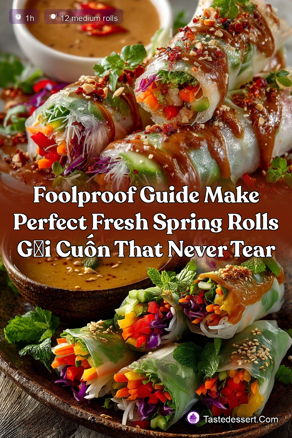 Fresh Spring Rolls Recipe Authentic Gỏi Cuốn with Creamy…