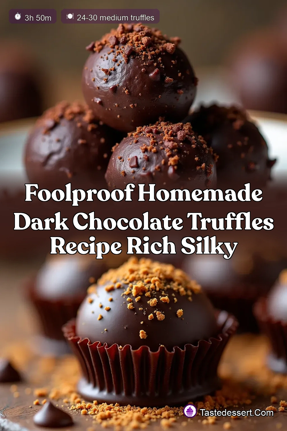 The Oh My Goodness Homemade Dark Chocolate Truffles - Taste…