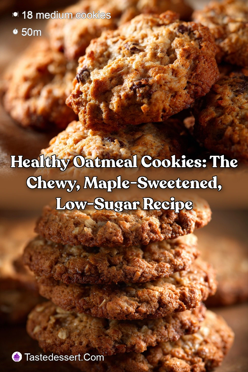 Healthy Oatmeal Cookies: Chewy, Low Sugar Recipe with Maple…