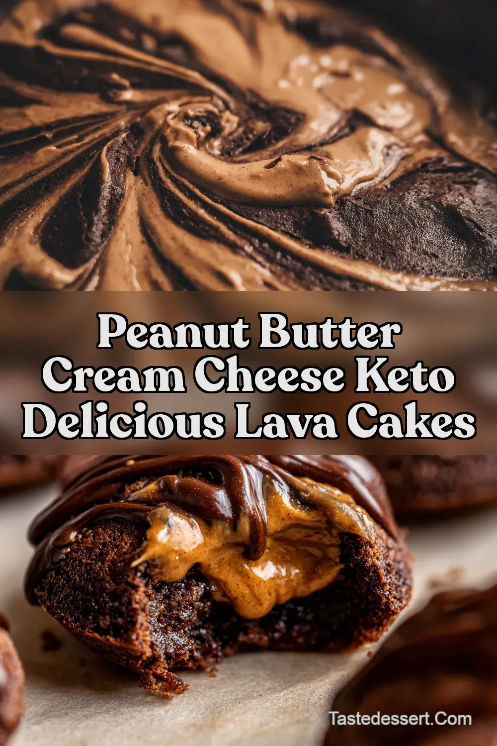 Peanut Butter for Dessert Swirl Chocolate Lava Cakes