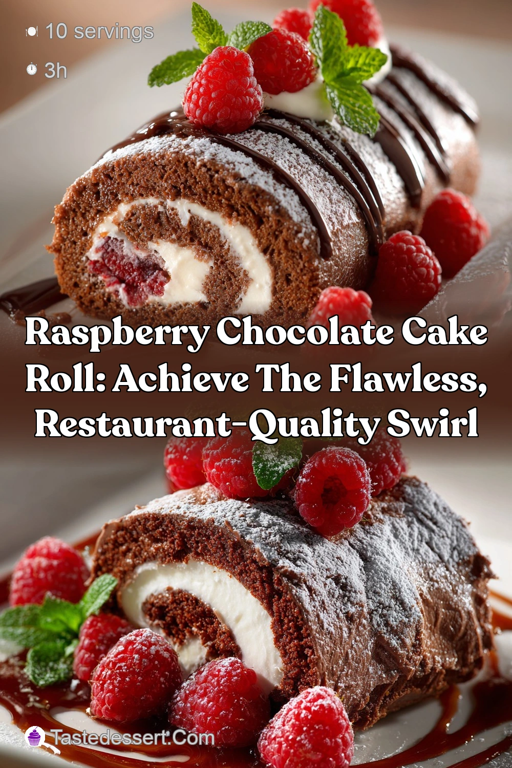 Raspberry Chocolate Cake Roll: Elegant Roulade Recipe for…