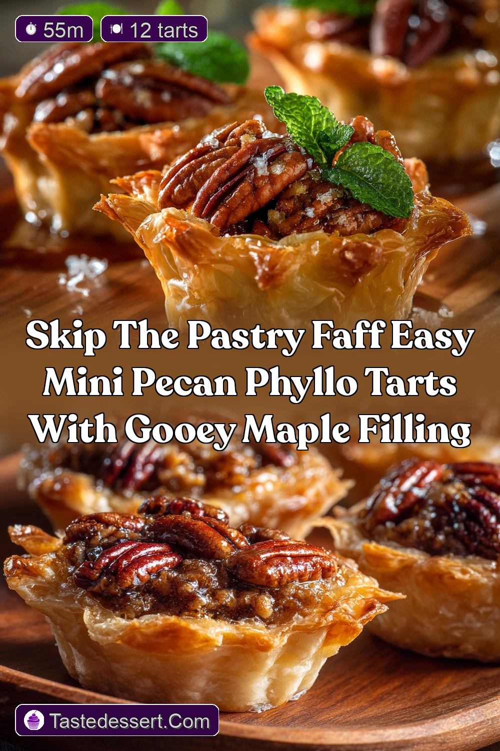 Flaky Fast Pecan Phyllo Tarts The Ultimate Maple Dessert…