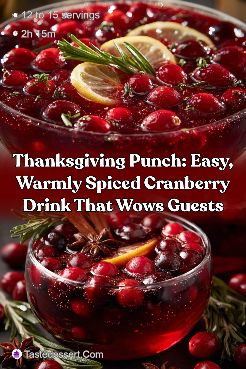 Thanksgiving Punch Recipe: Easy Spiced Cranberry Ginger Bowl