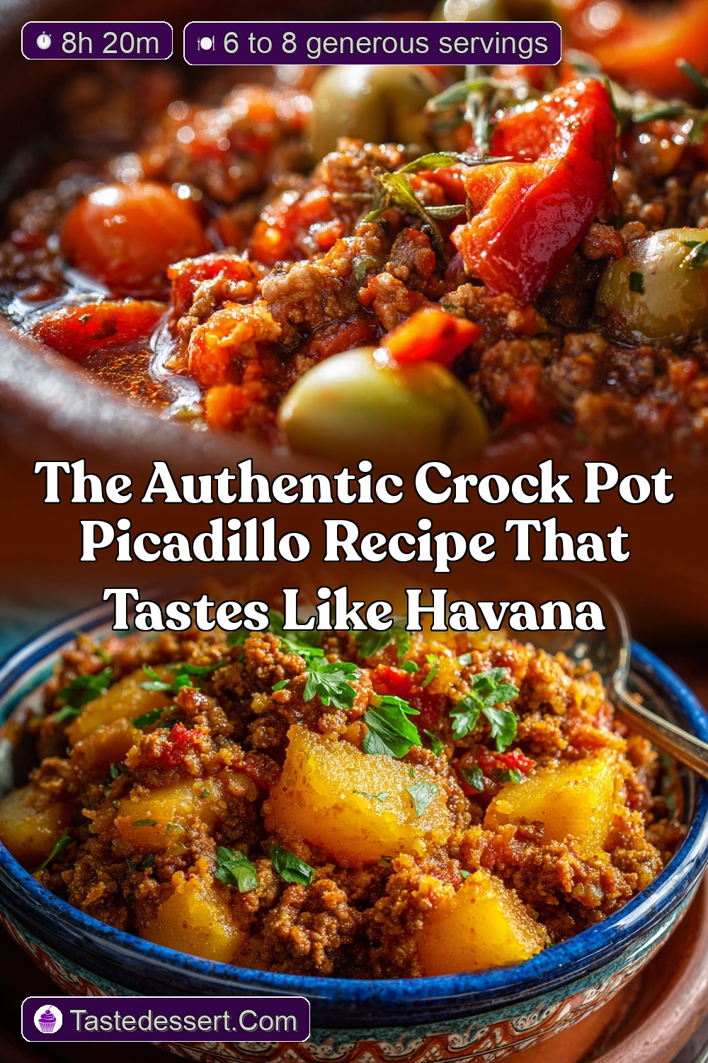 Authentic Cuban Crock Pot Picadillo Easy Slow Cooker Recipe