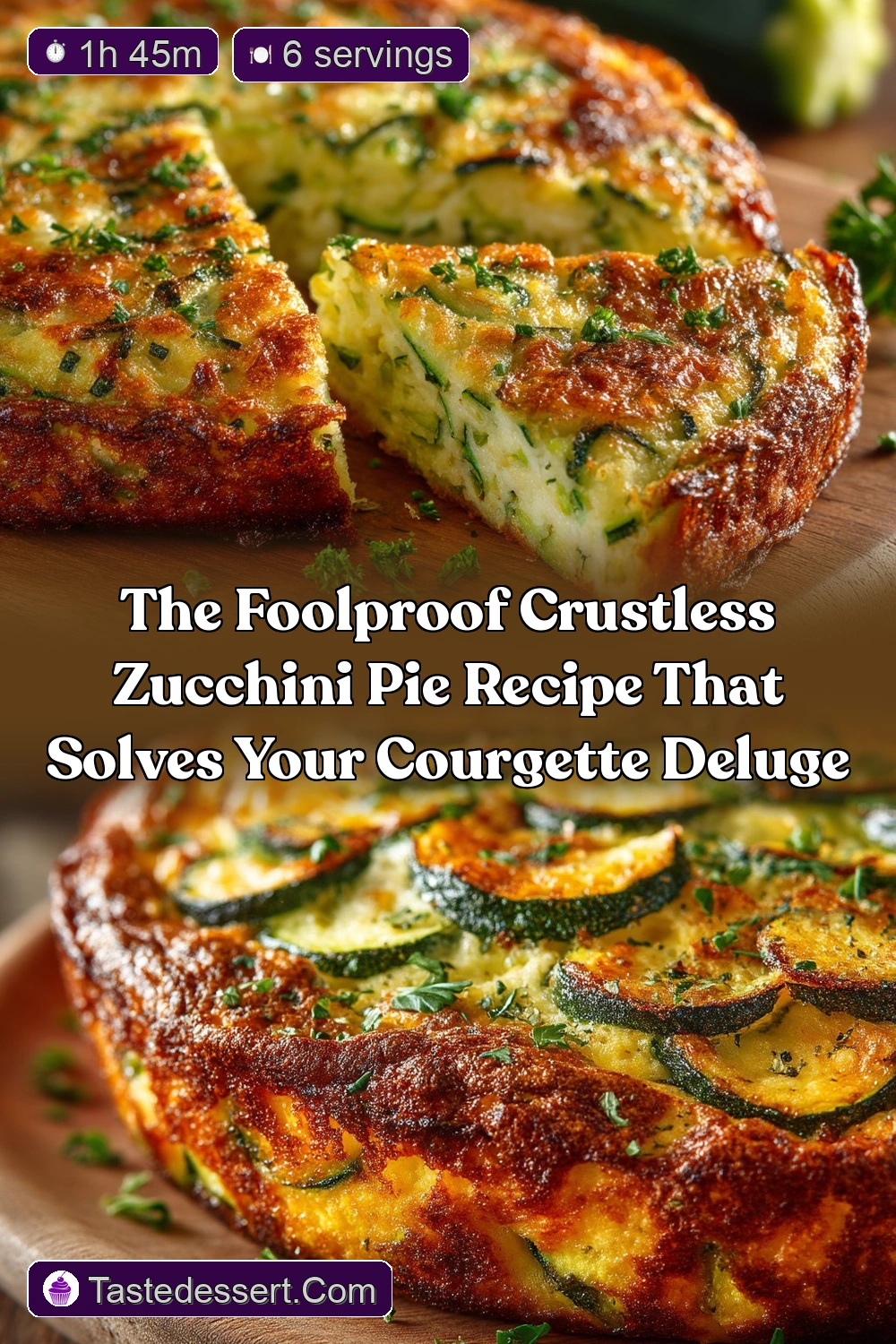 Easy Crustless Zucchini Pie Recipe A Light Supper Veggie…