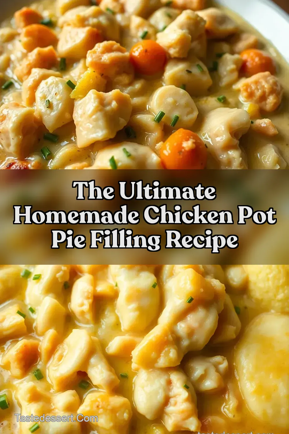 Dreamy chicken pot pie filling: Easiest Comfort Food Recipe!