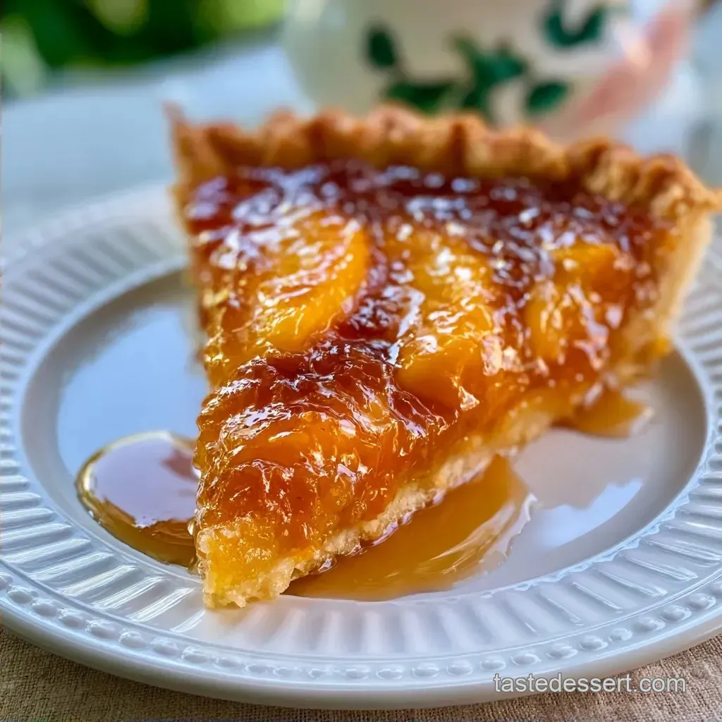 Frozen Peach Pie Recipe for 8 Slices - Taste Dessert