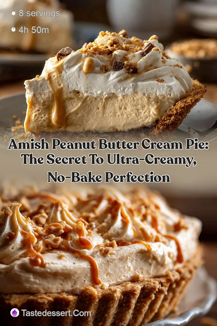 Amish Peanut Butter Cream Pie: The Best No-Bake, Velvety…