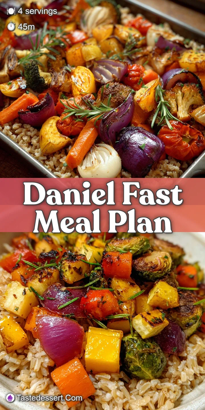 Daniel Fast Recipe with Roasted Vegetables and Brown Rice:…