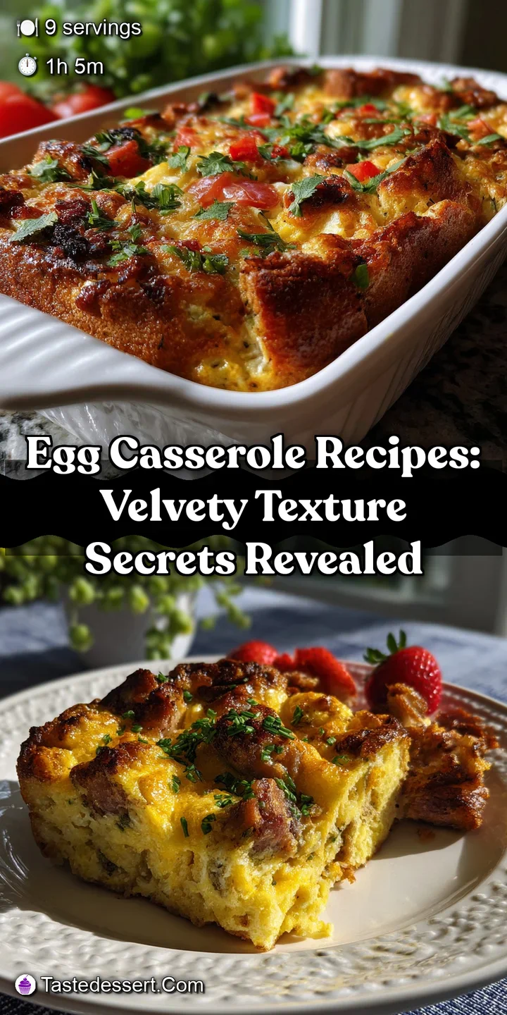 Egg Casserole Recipes: Velvety Texture, No Rubbery Eggs