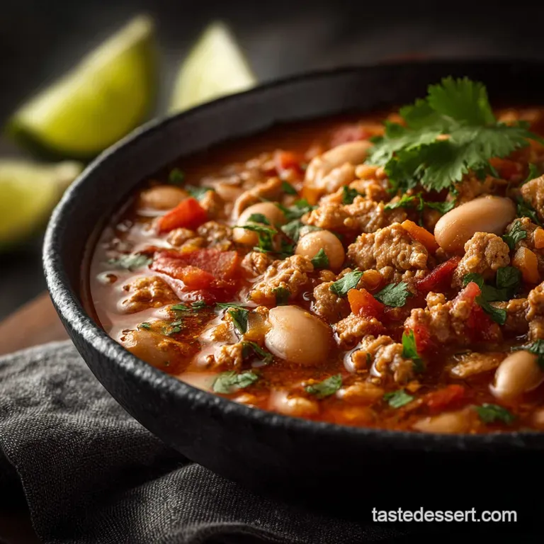 White Bean Turkey Chili Recipe Healthy Easy OnePot Meal